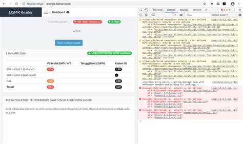 Grafieken Niet Zichtbaar In Dashboard · Issue 817 · Dsmrreaderdsmr