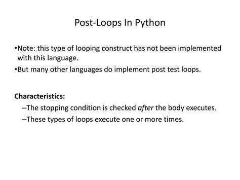 PPT Loops In Python PowerPoint Presentation Free Download ID