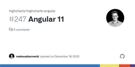 Angular 11 · Issue 247 · Highchartshighcharts Angular · Github
