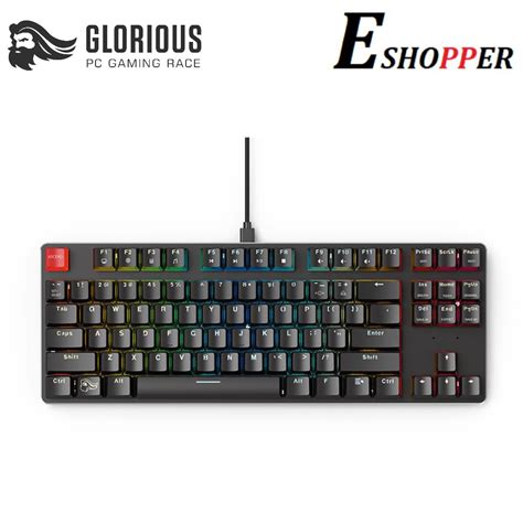 Glorious Gmmk Rgb Mechanical Keyboard Pre Built Brown Switch Gmmk Tkl Brn Gmmk Compact