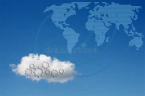 Concept Of Cloud Computing Stock Illustration Illustration Of Cell