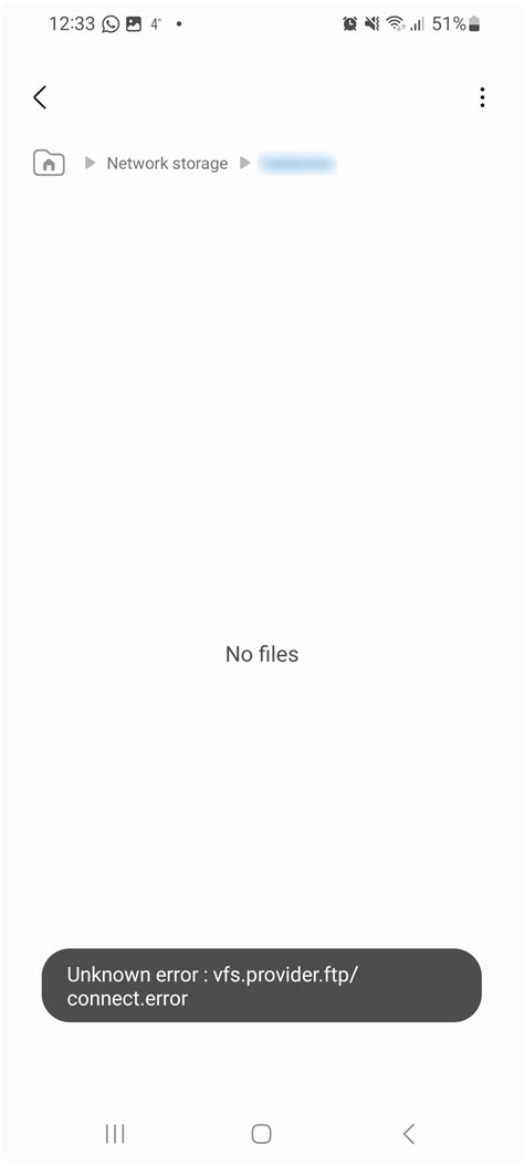 error connecting to ftp or smb server in my files app samsung community