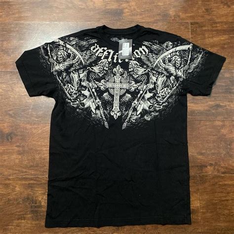 Brand New Affliction Shirt With Tag Size Xl Black Depop