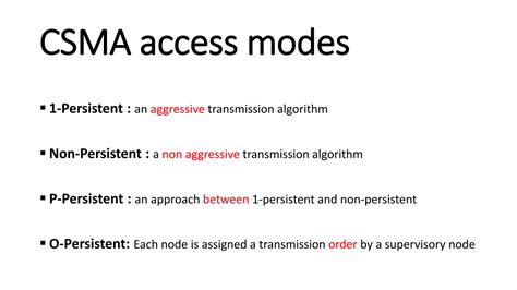 Carrier Sense Multiple Access Csma Pptx