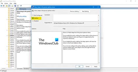 Sleep Option Missing In Windows How To Restore It