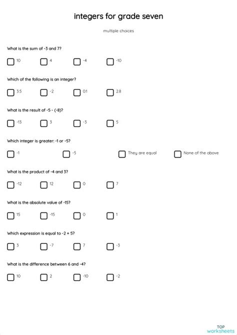 linear function interactive worksheet topworksheets