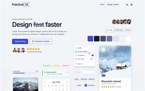 practical ui figma ui kit and style variables fountn