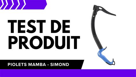 Piolet De Cascade De Glace Simond Mamba
