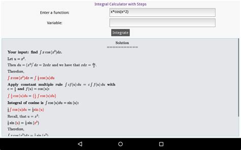 Download Integral Calculator With Steps Latest Version 1 0 4 Android Apk File