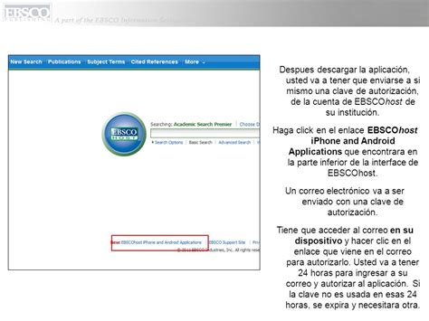 Support.ebsco.com Aplicación de Android para EBSCOhost Tutorial. - ppt descargar