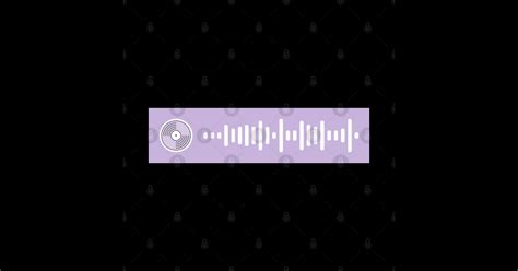 Midnights Album Spotify Code Lavender Taylor Swift Sticker Teepublic