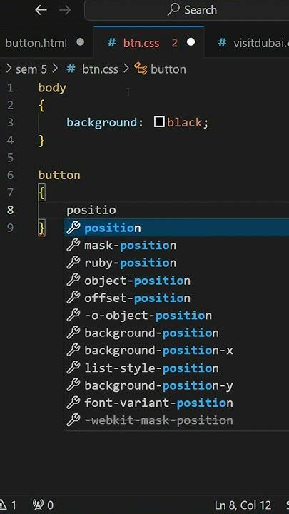 Stunning Glowing Button In Css Html Css Shorts Youtubeshorts
