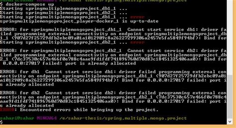 Encountered Errors While Bringing Up The Project Docker Compose Mongodb Weixin WooCommerce