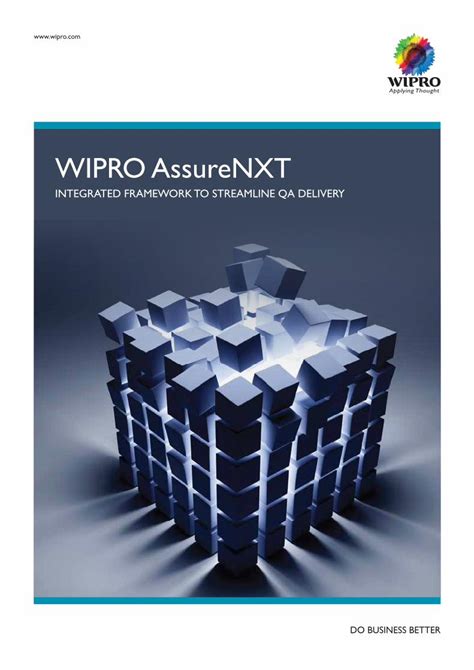 Pdf Wipro · Pdf Filewipro Assurenxt Is Wipros Next Generation Managed Services Qa Delivery