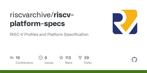 Riscv Platform Specsriscv Platform Specadoc At Main · Riscvarchiveriscv Platform Specs · Github