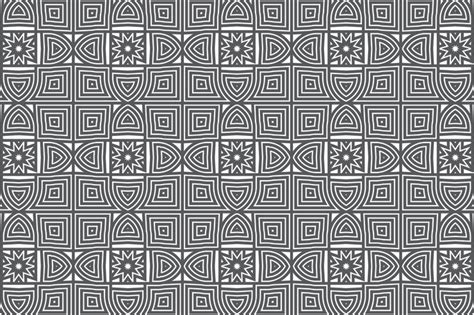 Premium Vector Abstract Geometric Seamless Floral Shapes Pattern