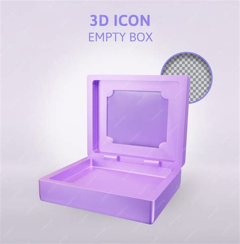 Premium Psd Empty Box 3d Rendering Illustration