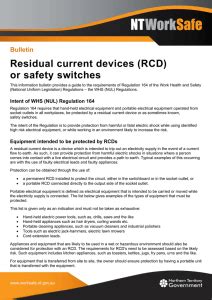 Residual Current Devices