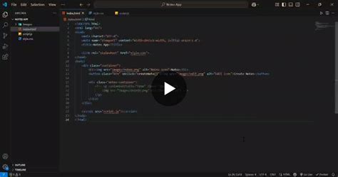 Html Css Javascript Webdevelopment Frontend Notesapp Project