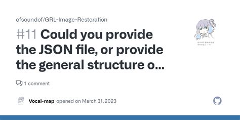 Could You Provide The Json File Or Provide The General Structure Of The Json File？ · Issue 11