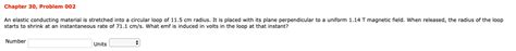 Solved Chapter Problem An Elastic Conducting Chegg