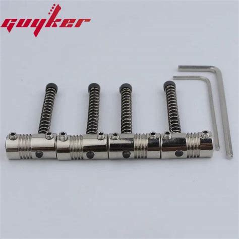 Bs403 Brass 4 Pcs Highgrade String Pitch 19mm Brass Compensated Saddles