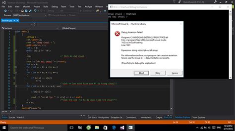 Lỗi string subscript out of range programming Dạy Nhau Học