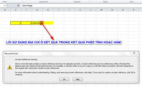 Cách Khắc Phục Lỗi Circular References Warning 92025