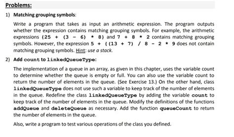 solved problems 1 matching grouping symbols write a
