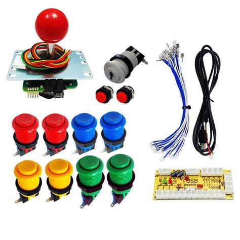 Sanwa Jlf Joystick Kit 1 Player 8 Buttons Usb Encoder Arcade Express