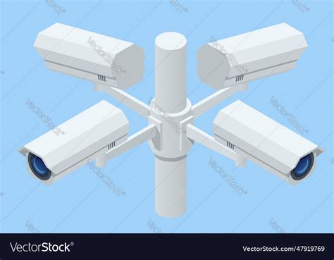 Isometric Face Recognition And Personal Royalty Free Vector