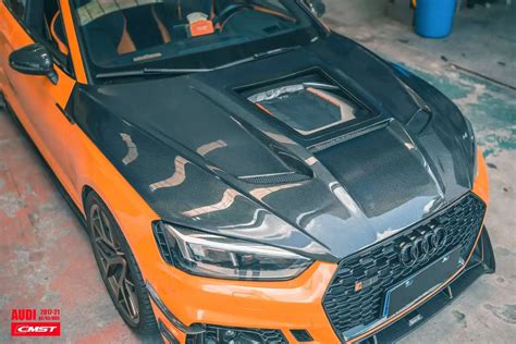 Audi A5 S5 Rs5 2017 Carbon Fiber Hood Body Kit Cmst Style