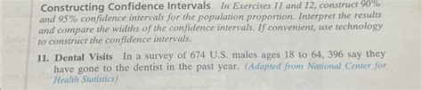 Solved Constructing Confidence Intervals In Exercises Chegg
