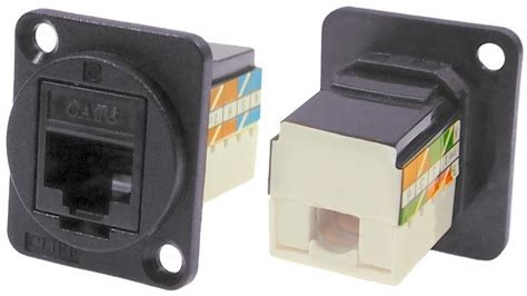 Rs Pro Socket Ethernet Connector Panel Mount Cat6 Rs