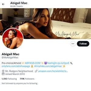 Abigail Mac Twitter Com Twitter Porn Account