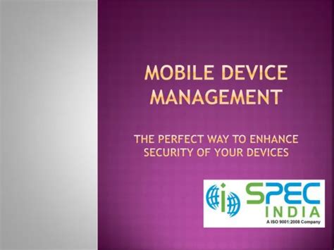 PPT Device Management PowerPoint Presentation Free Download ID