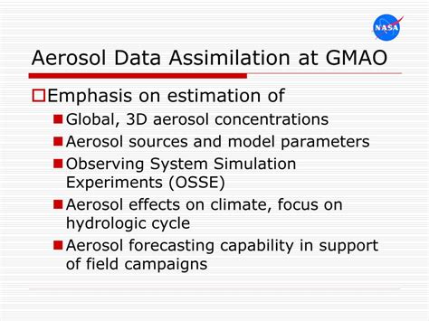 Ppt Evolution Of Modeling And Data Assimilation At Nasagsfc Powerpoint Presentation Id4198383