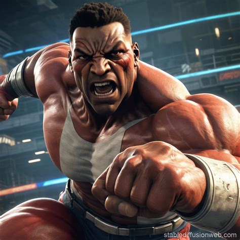 Abrams Mid Air Flying Punch From Deadlock Stable Diffusion Online