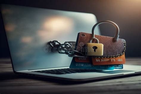 Steel Padlock And Computer Keyboard Internet Security And Data Protection Concept Stock