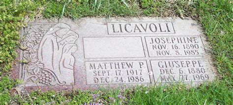 Matthew P Licavoli 1917 1986 Find A Grave Memorial