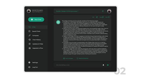 ChatGPT Redesign UI Design 2023 Behance