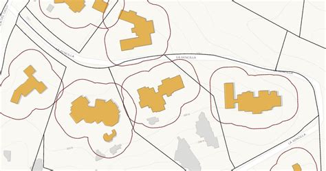 Arcgis Desktop Create Buffers That Are Contained Within A Polygon With Shared Attribute
