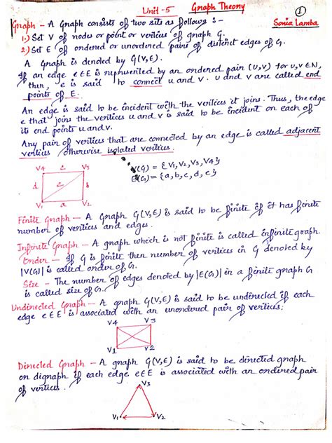 Graph Theory Unit 5 Pdf