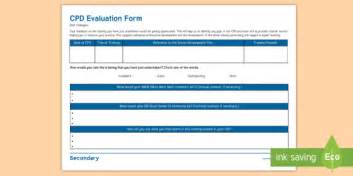 Sen Cpd Evaluation Form Teacher Made
