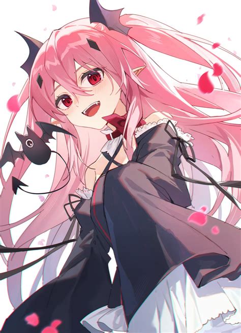 Safebooru Bare Shoulders Black Shirt Highres Krul Tepes Looking At