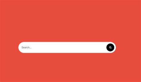 bootstrap 4 search bar with hover effect