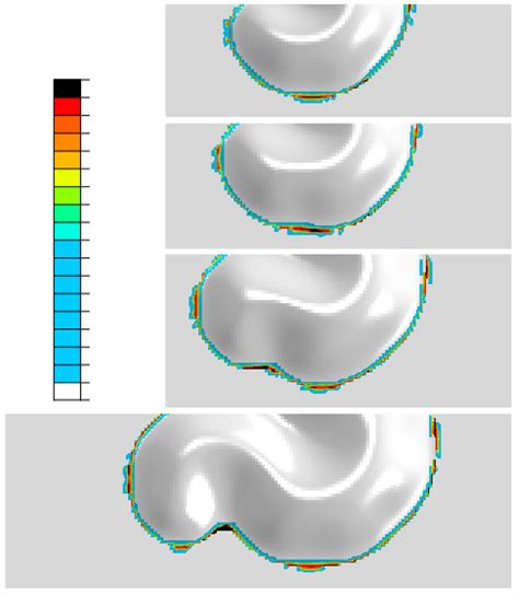 Color Online Phase Angle Along The Delamination Front For Four