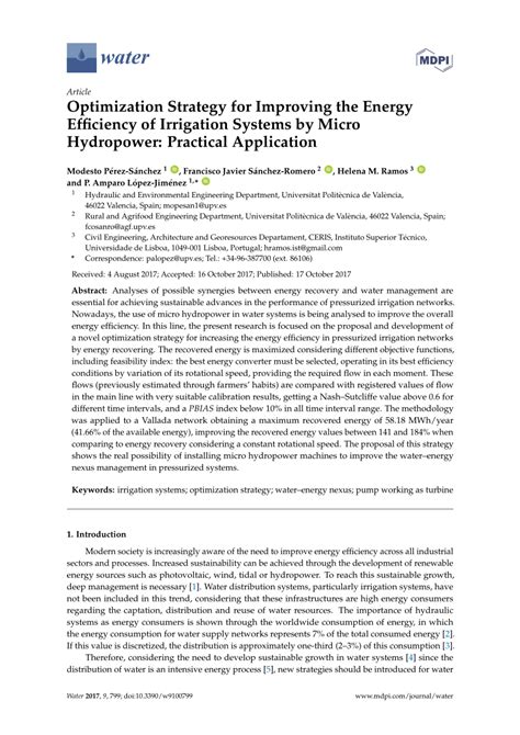 Pdf Optimization Strategy For Improving The Energy Efficiency Of
