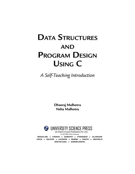 download data structures and program design using c by dheeraj malhotra