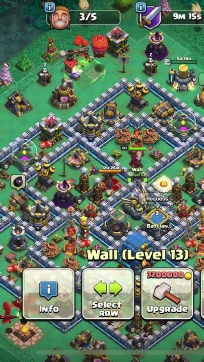 My Last Th12 Wall Inside Coc Youtube